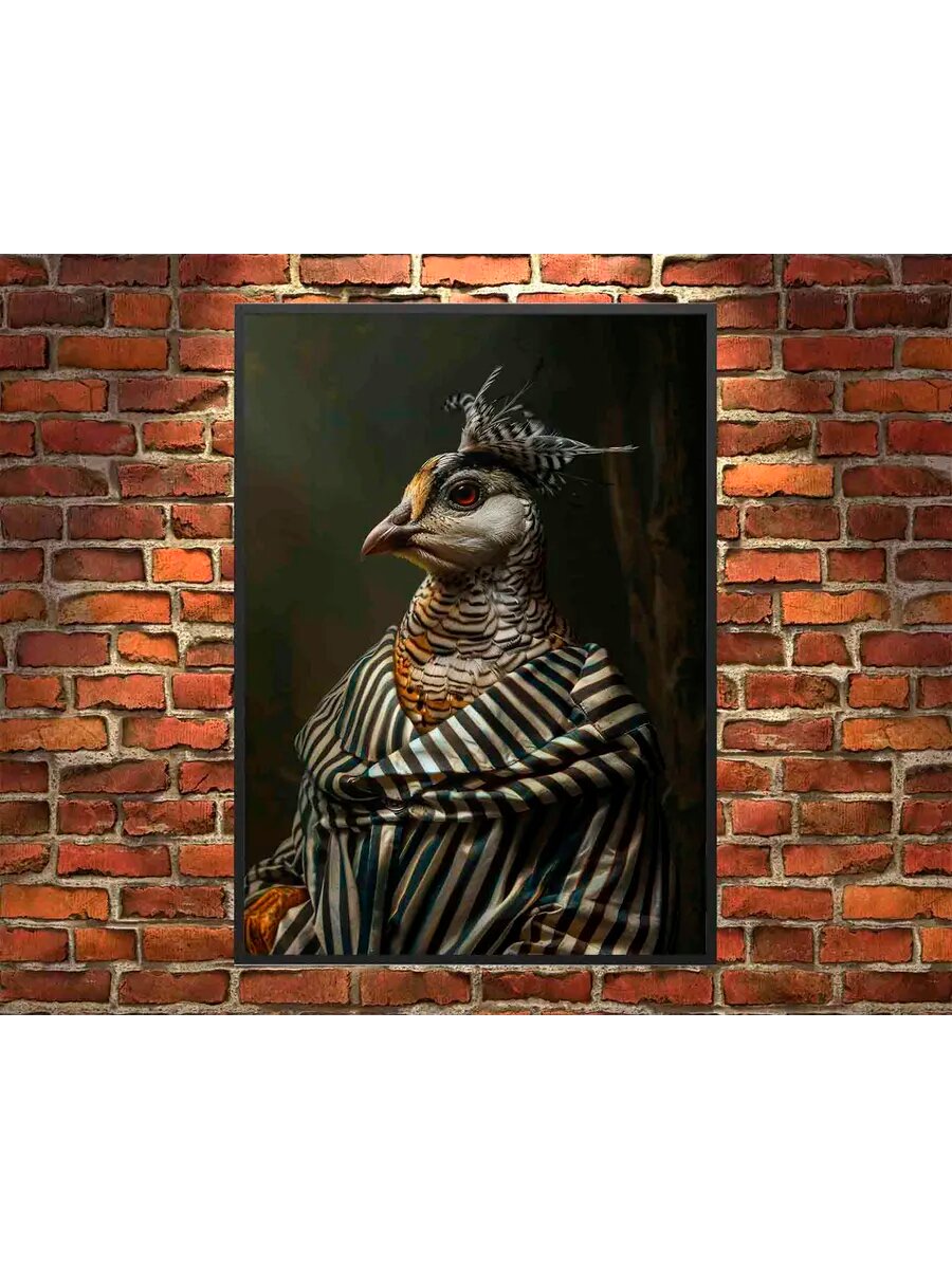 Перепелиная птица-пленница 4, Плакат 30x42см