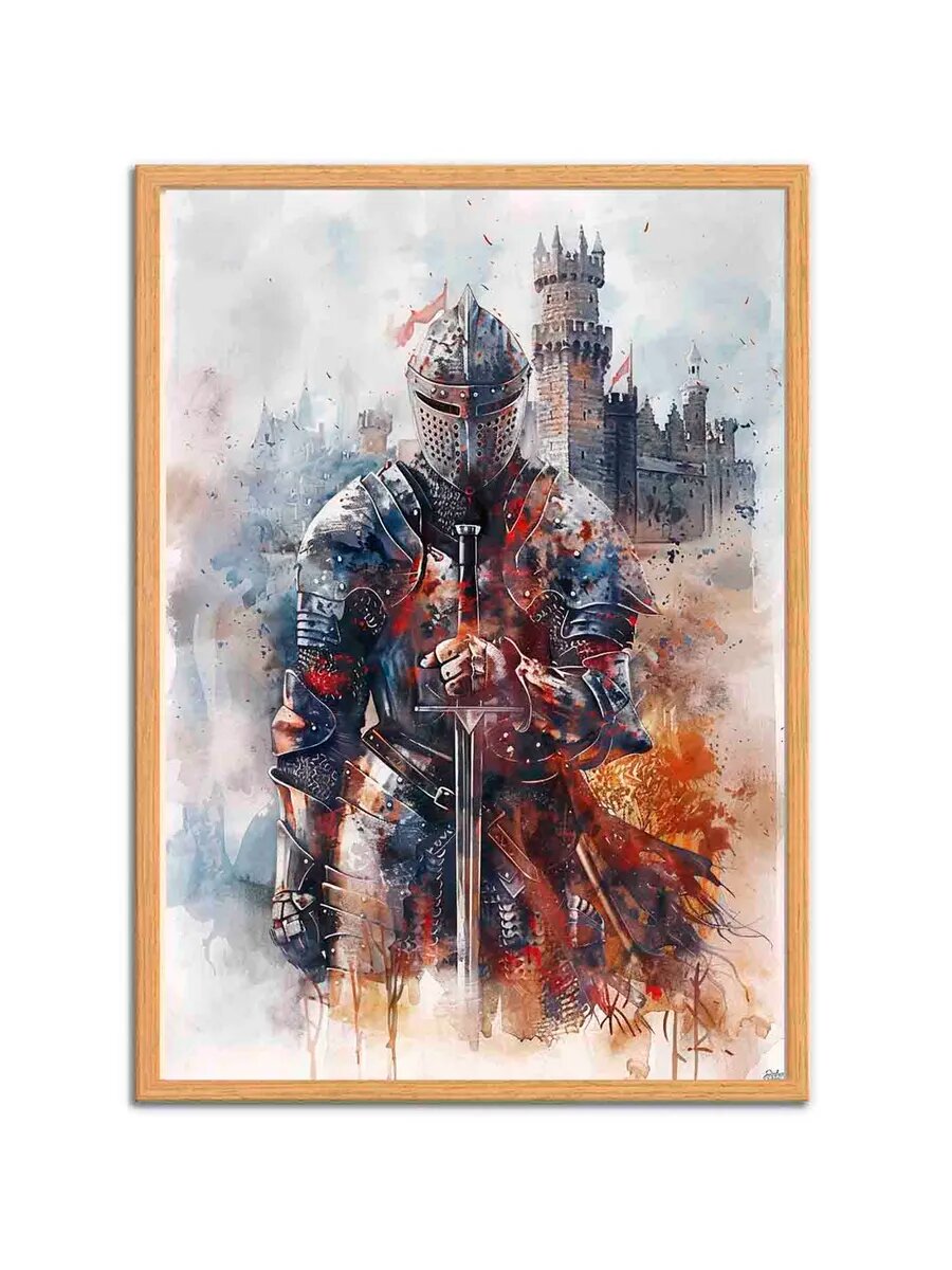Рыцарь-фермер из куропатки 2, Плакат 30x42см