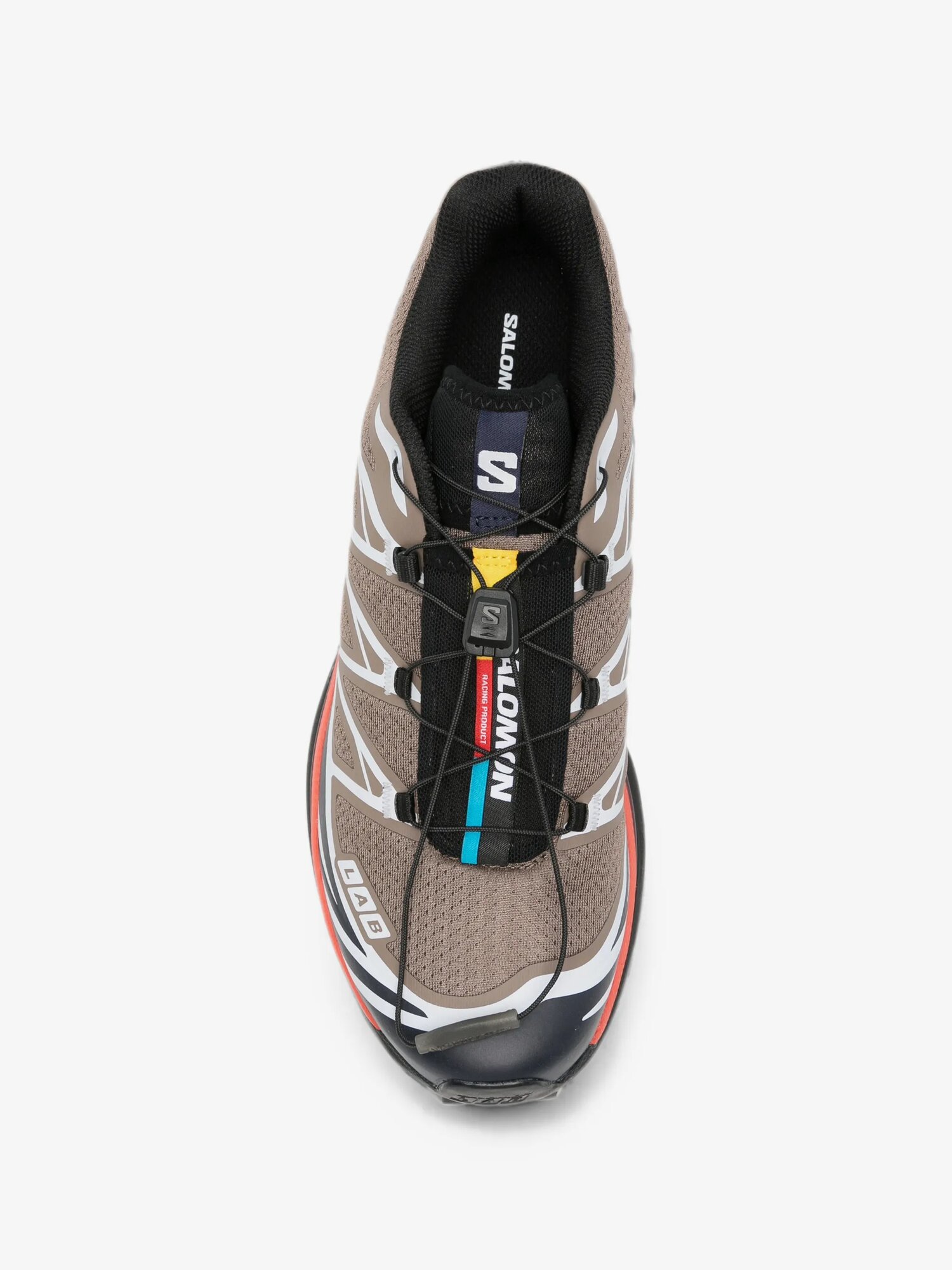 Кроссовки Salomon XT-6, размер 4 UK, коричневый/серый/оранжевый — фото 1
