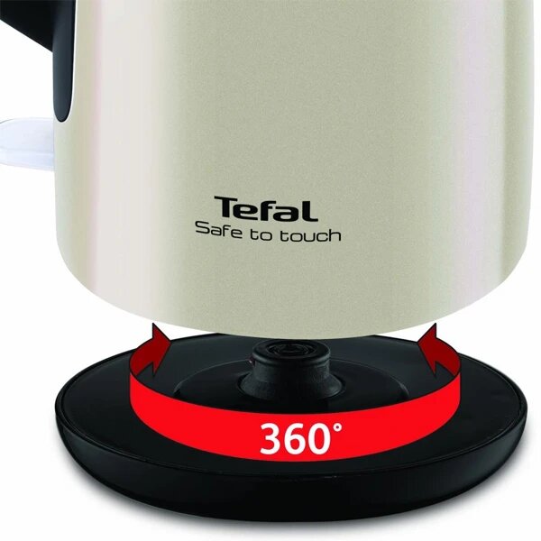 Чайник Tefal KO371I30 Safe to Touch, мощность 2400Вт, двухслойный корпус, 1,5 л — фото 1