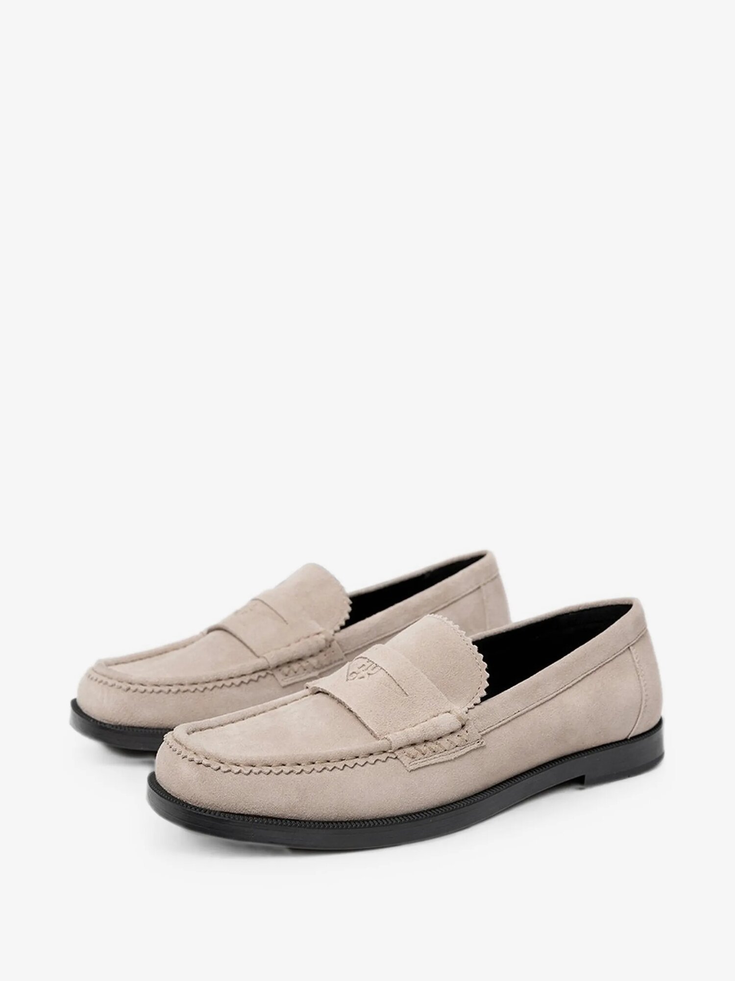 Лоферы HUGO Suede slip-on loafers, размер 37 EU — фото 1