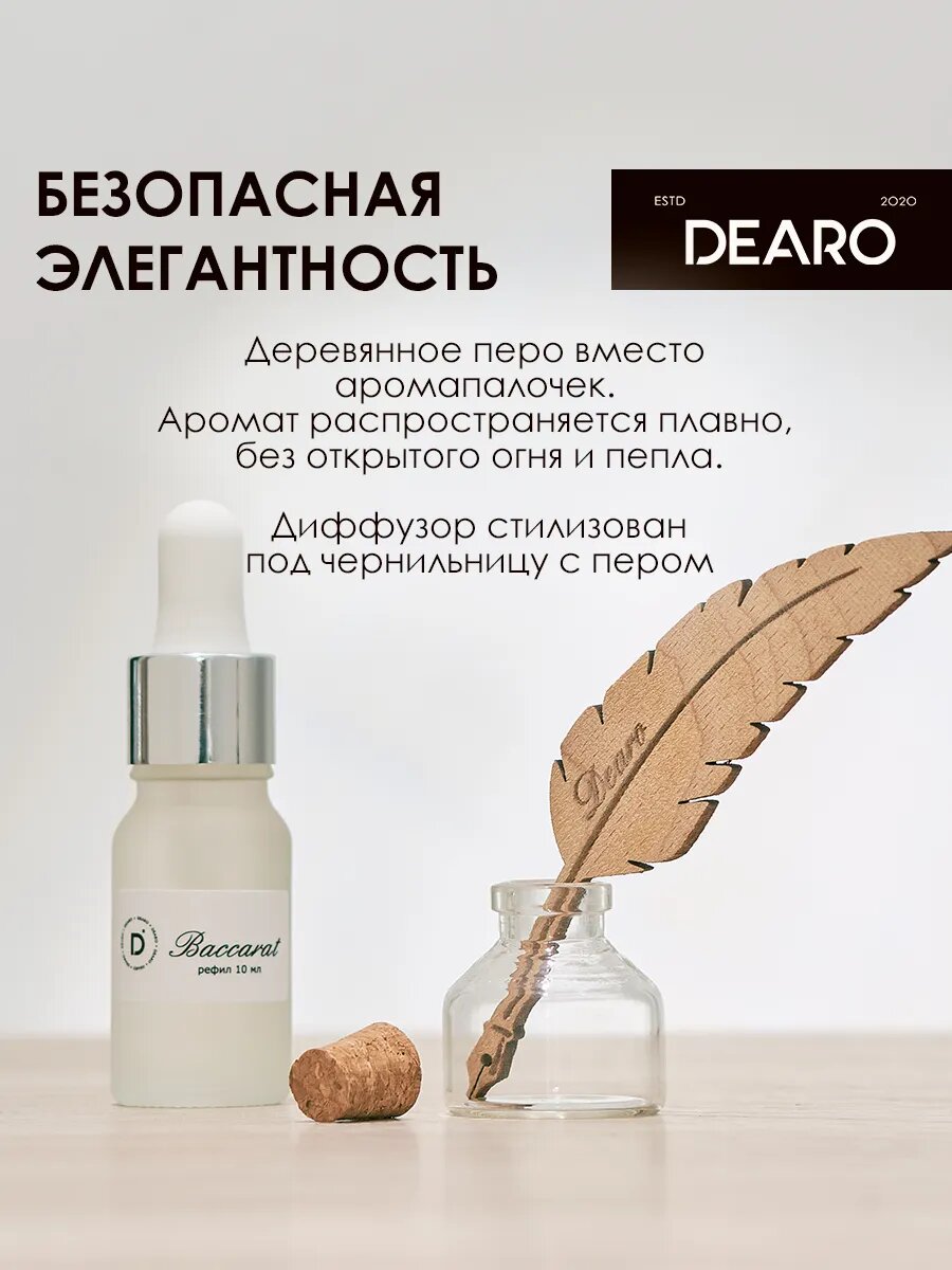Baccarat Ароматический мини диффузор для дома Dearo декор 10 мл подарок — фото 1