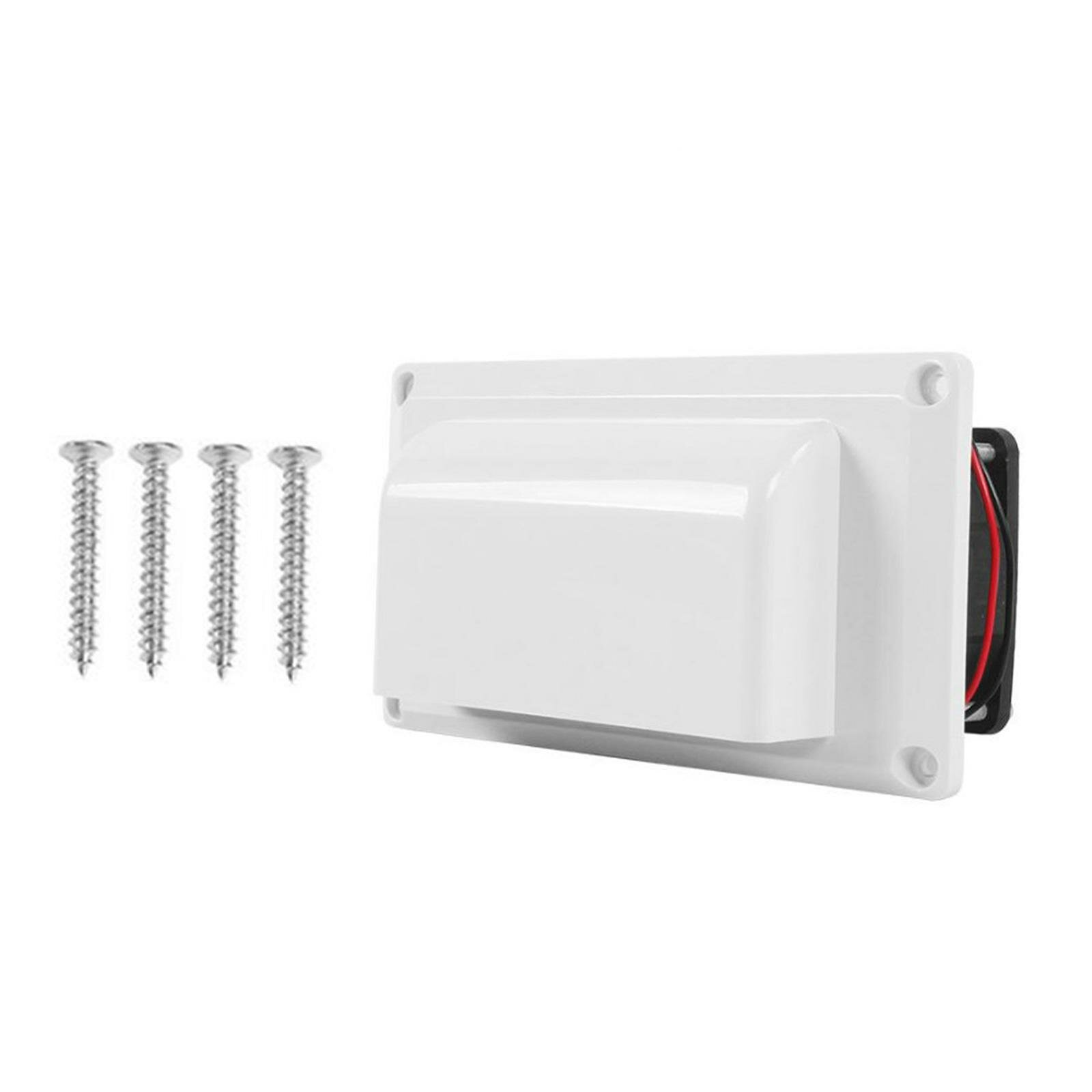 12V RV Боковой вентилятор для автодомов, высококачественный вентилятор для вентиляции яхт, прицепов и лодок, белый