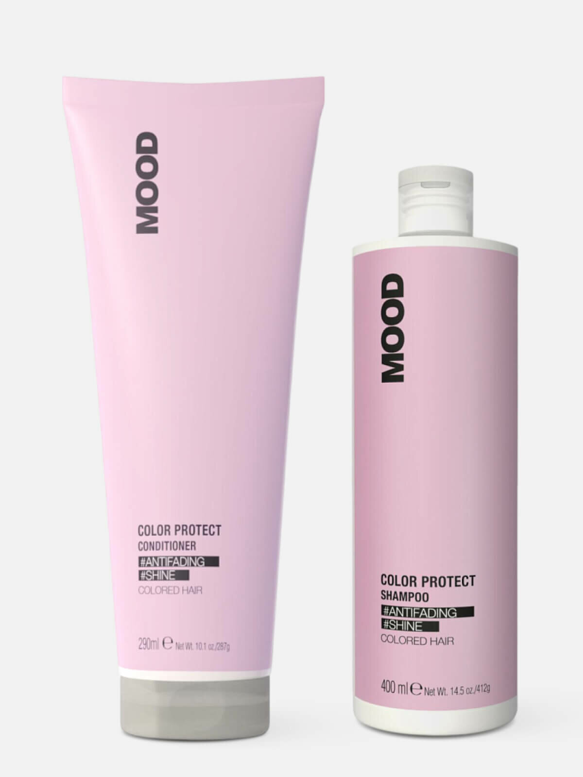Набор для окрашенных волос (шампунь и кондиционер) Mood Color Protect, 400 мл + 290 мл