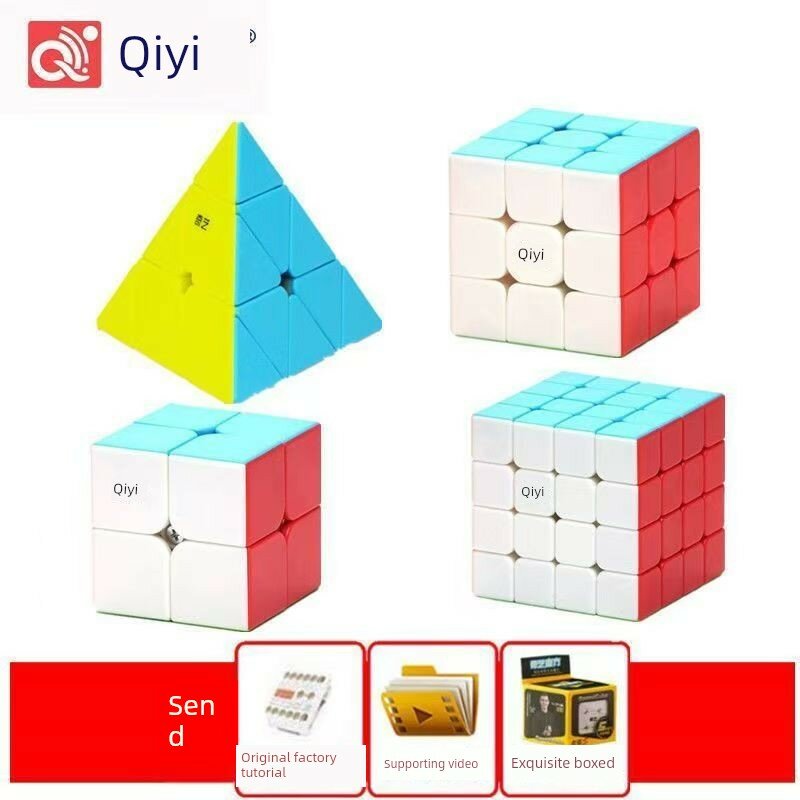 Набор Pyraminx, 2x2, 3x3, 4x4, полная коллекция головоломок, гладкая механика, 80-120 символов