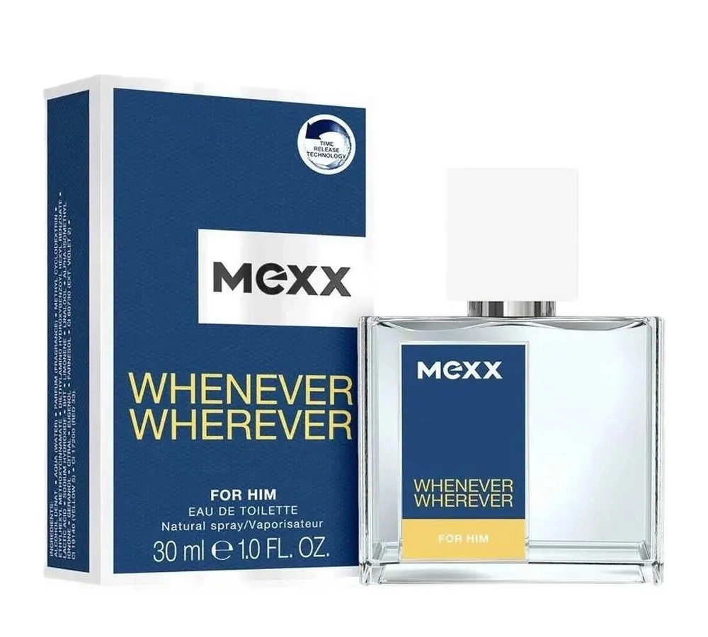 Mexx Whenever Wherever For Him / Мекс Когда Бы То Ни Было - мужской парфюм 30 мл