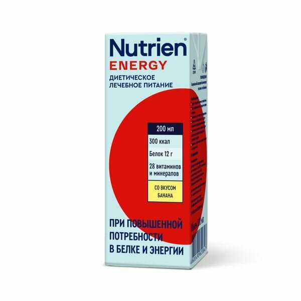 Питание лечебное белковое вкус банана Energy Nutrien/Нутриэн 200мл