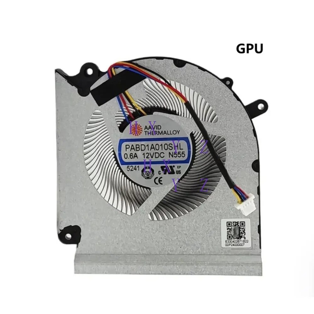 Охлаждающий вентилятор для ноутбука WYORESY MSI PABD1A010SHR N554 PABD1A01SHL N555 DC12V GPU Fan