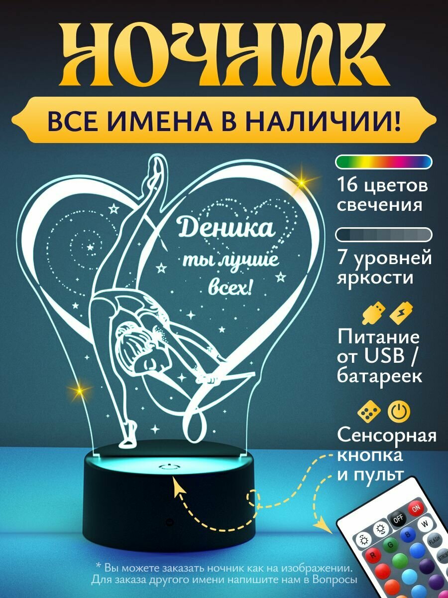 Ночник Деника - гимнастка Лучше всех!