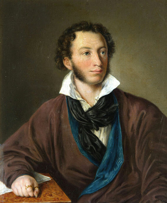 "Портрет А. С. Пушкина", Тропинин В. А, картина для интерьера (репродукция) (30х37 см / без подрамника)