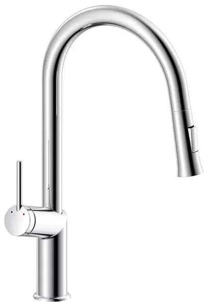 Смеситель кухня с вытяжным изливом, хром, LM3850C