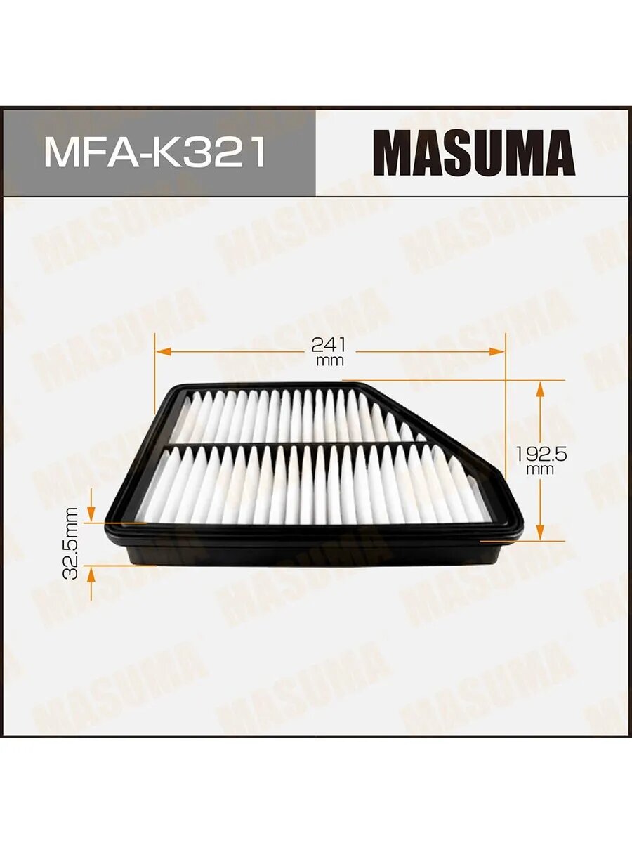 Фильтр воздушный A9315 LHD для а/м Hyundai/ MATRIX/ V1500