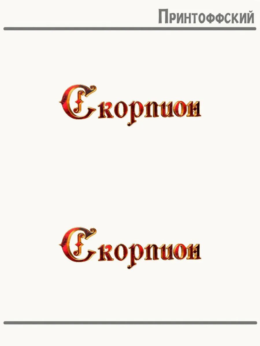 2-е (Две) Термонаклейки скорпион scorpion