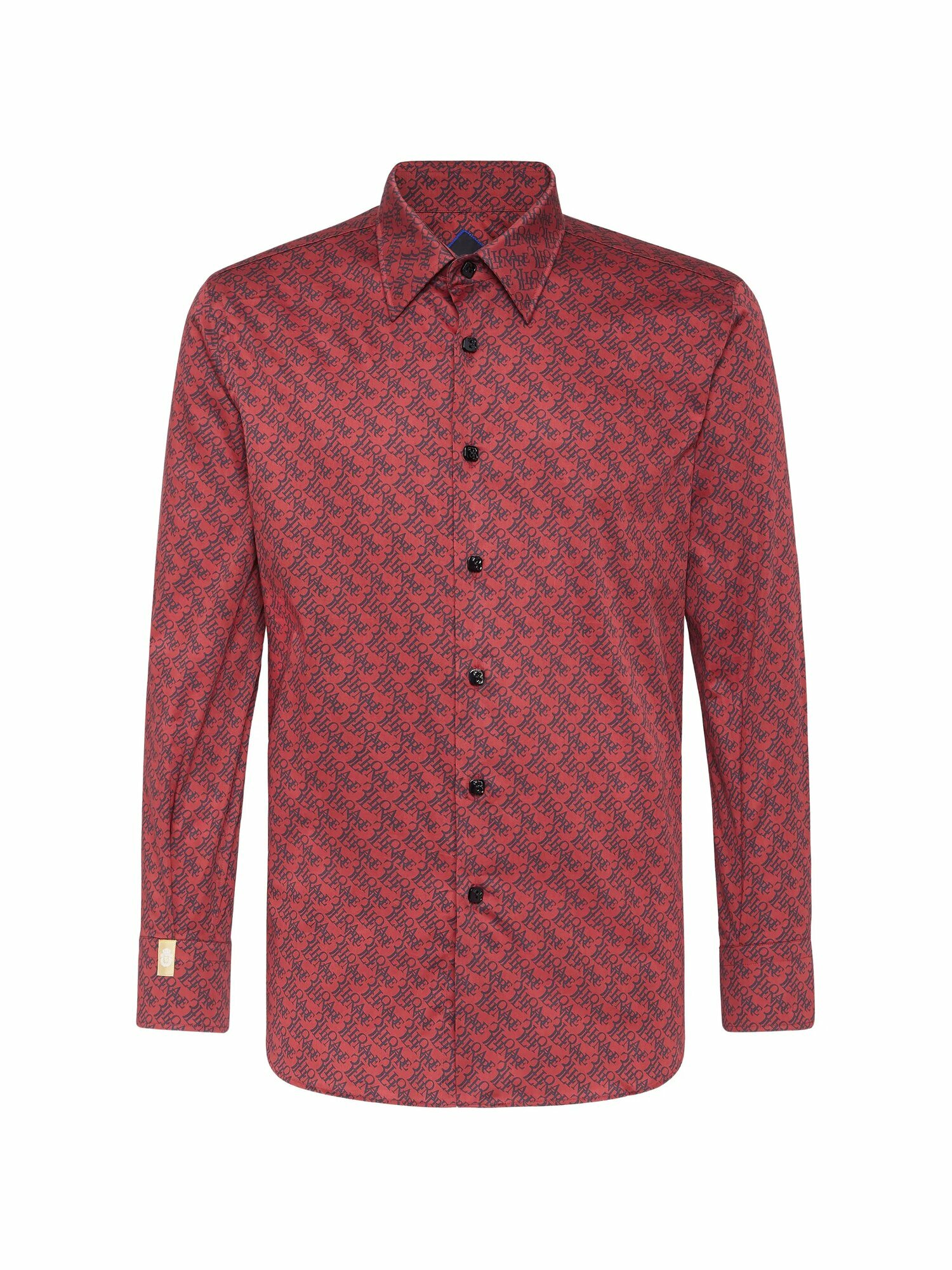 Рубашка Billionaire Leaf-collar patterned shirt