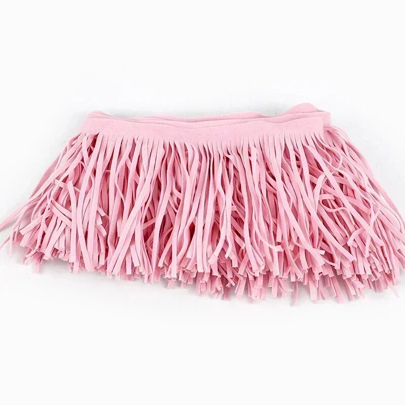 Розовая бахрома Deepeel 1 метр, 30 см, Pink65