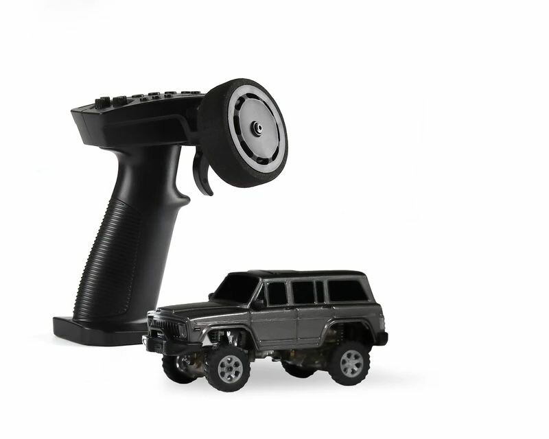 Радиоуправляемый внедорожник Jeep черный c камерой 1:64 4x4 , Набор Sniclo FPV 3015 , Машина+пульт+Очки FPV обновленная модель