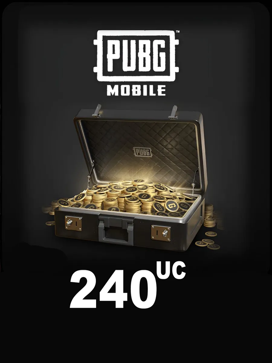 Карта пополнения PUBG Mobile Пабг 240 UC Глобал ЮС