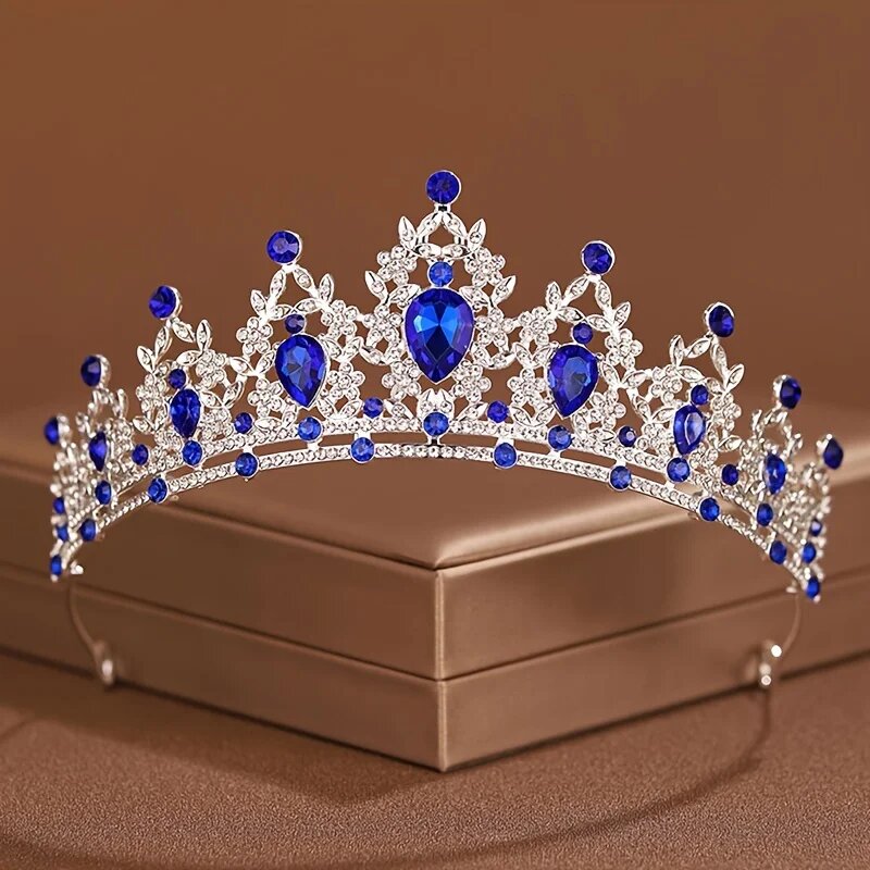 Хрустальная диадема TUANMING Blue