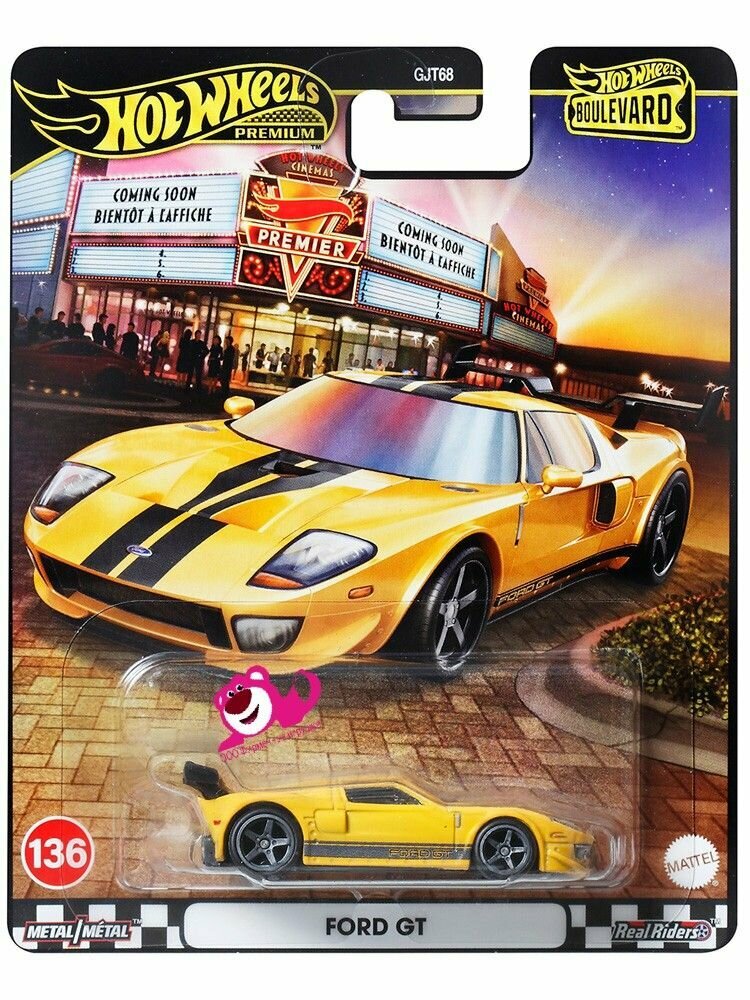 Машинка Mattel Hot Wheels Premium 1/64 GJT68 Ford GT LM