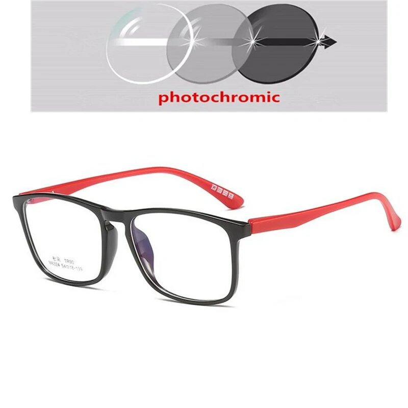 Очки для зрения GSjiaxin Red Photochromic -4.0