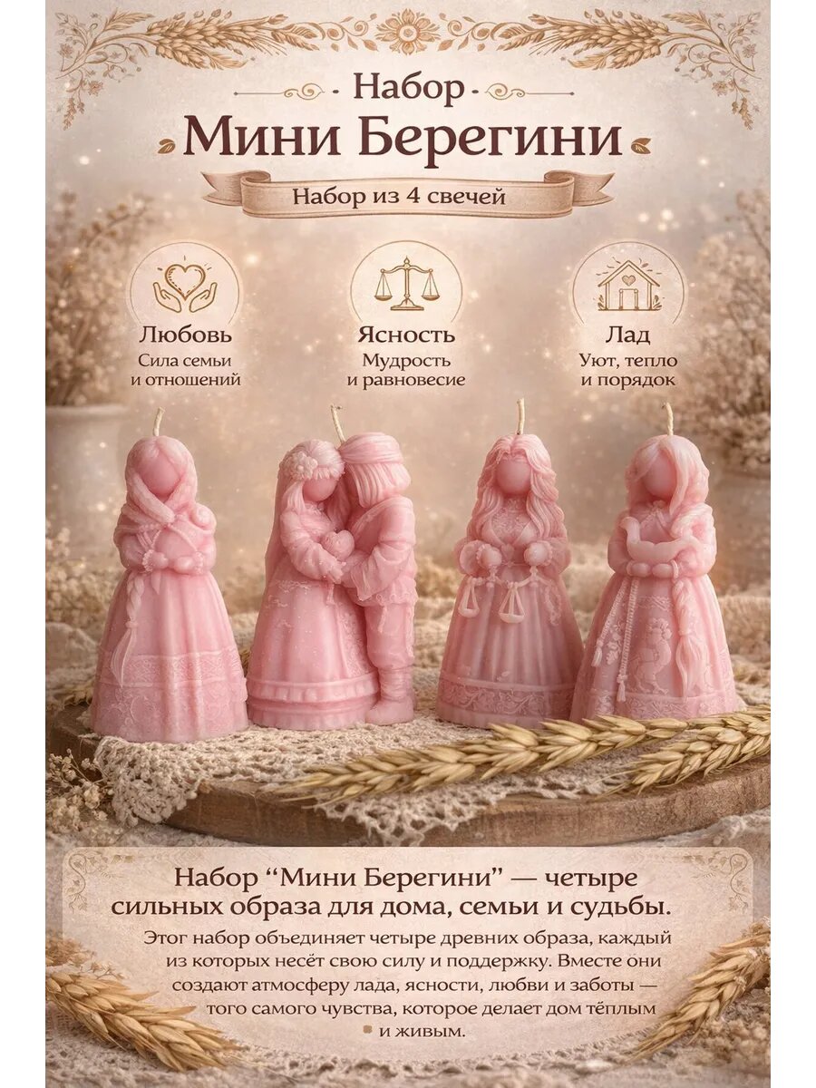 Набор свечей "Берегини мини" Оберег.