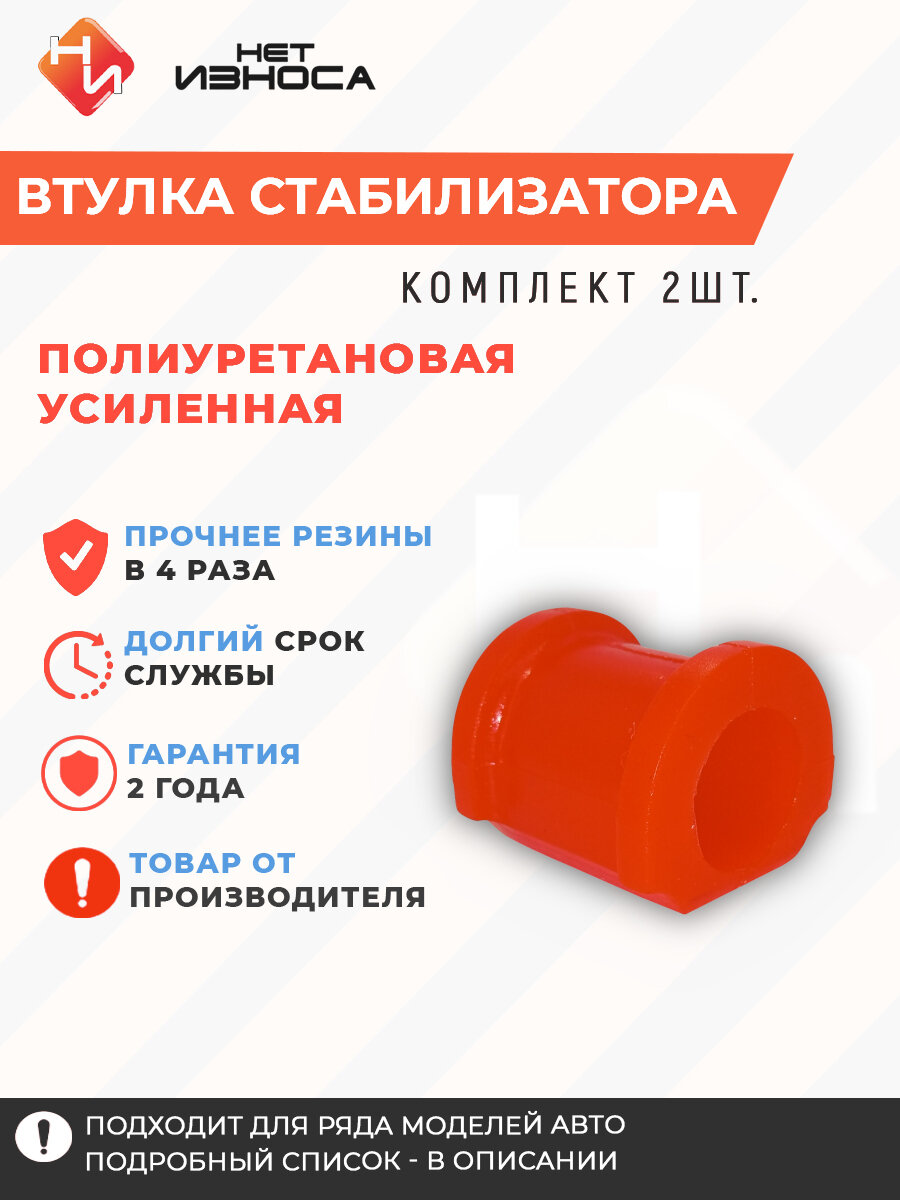 Втулка стабилизатора передней подвески I.D. 27,2 мм NB245-2 HONDA CR-V; HONDA Edix; HONDA Stream