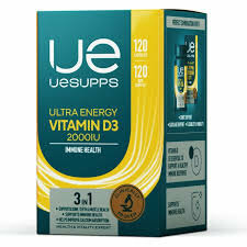 UeSupps Curcumin & Vitamin D3 60 софтгель Для иммунитета и антиоксидантной защиты. Произведено в Дубае