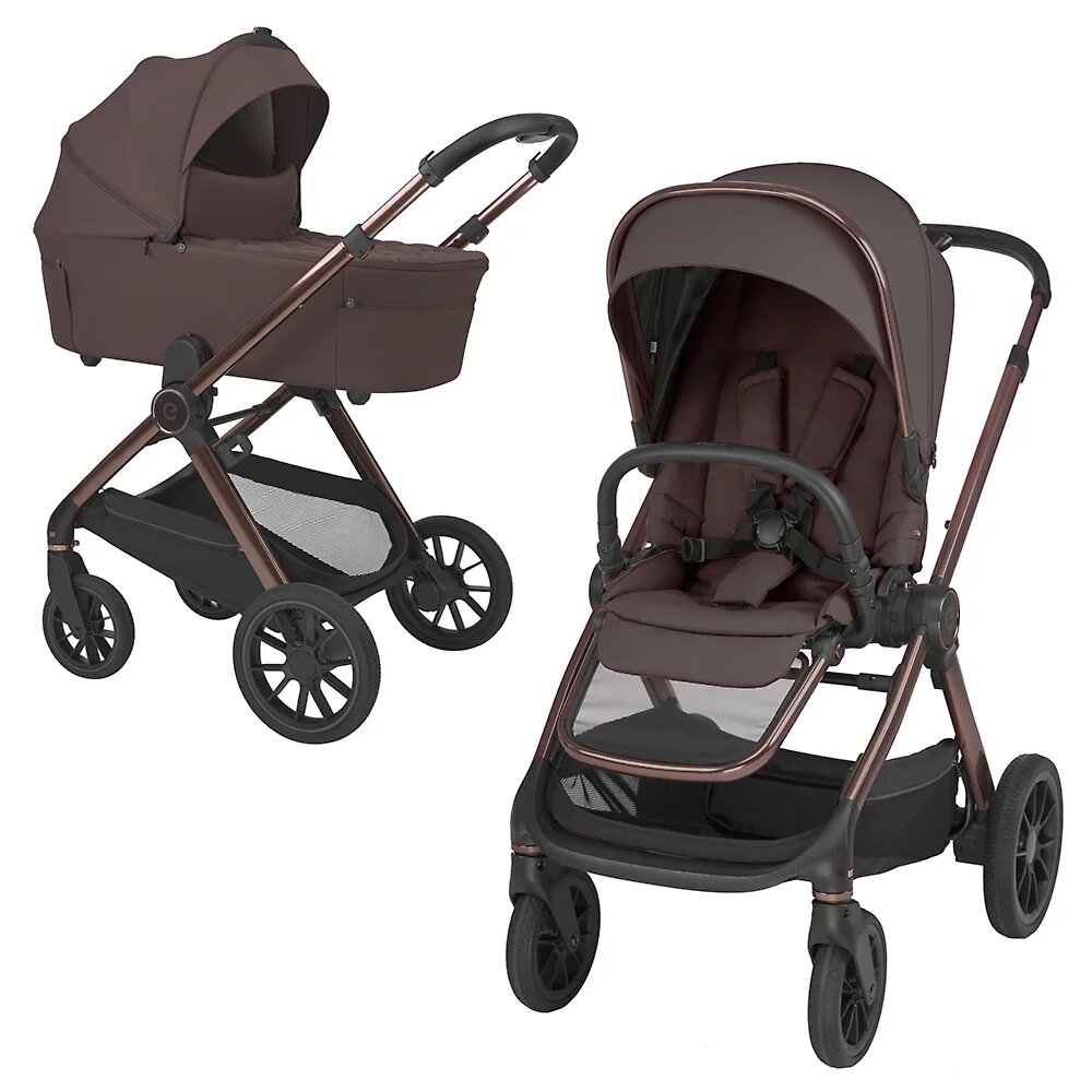 Детская коляска 2в1 Espiro Code, цвет Unique Brown / 2026 (Шоколадный), артикул производителя 13161
