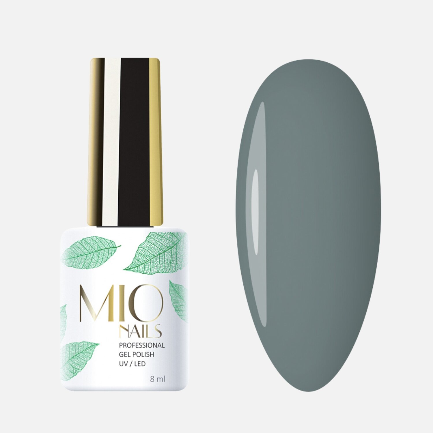Гель-лак MIO Nails №S-15 Гранит 8 мл тёмно-серый оттенок