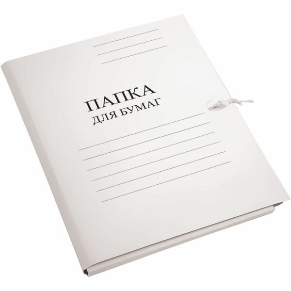Папка для бумаг и документов с завязками А4 10 штук