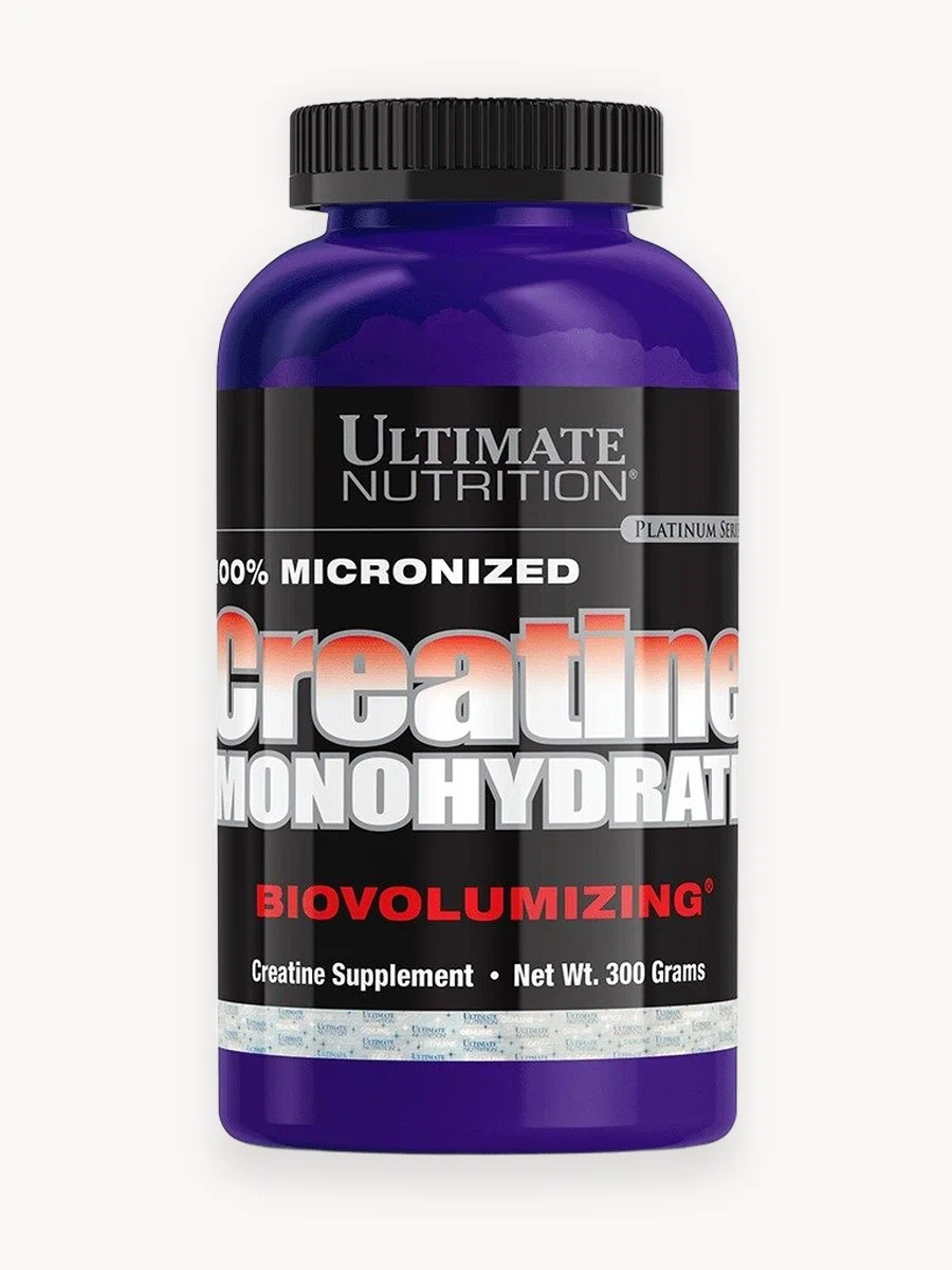 Ultimate Nutrition 100% Micronized Креатин Monohydrate 300 г. , повышает тонус, укрепляет иммунитет