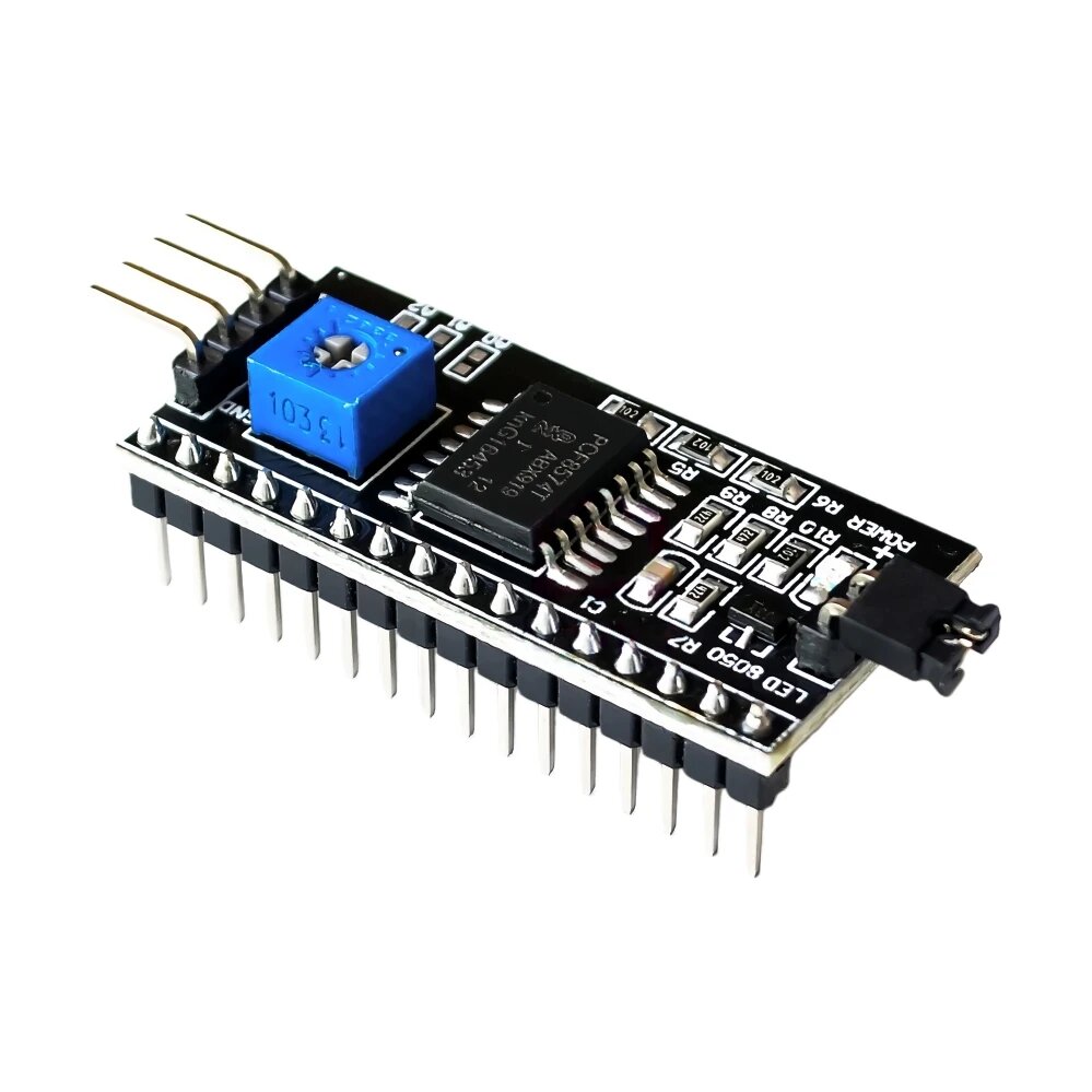 Arduino LCD1602 IIC Interface сине-зеленый экран 16x2