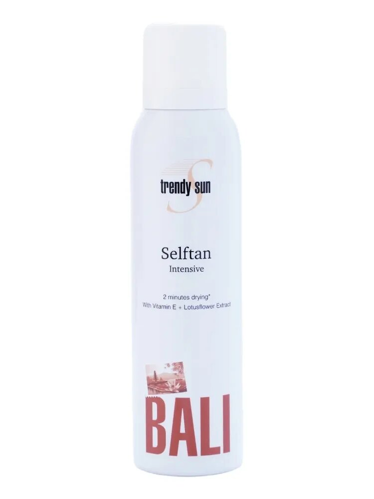 TRENDY SUN / Бронзирующий спрей-автозагар Bali для лица и зоны декольте, 150 мл