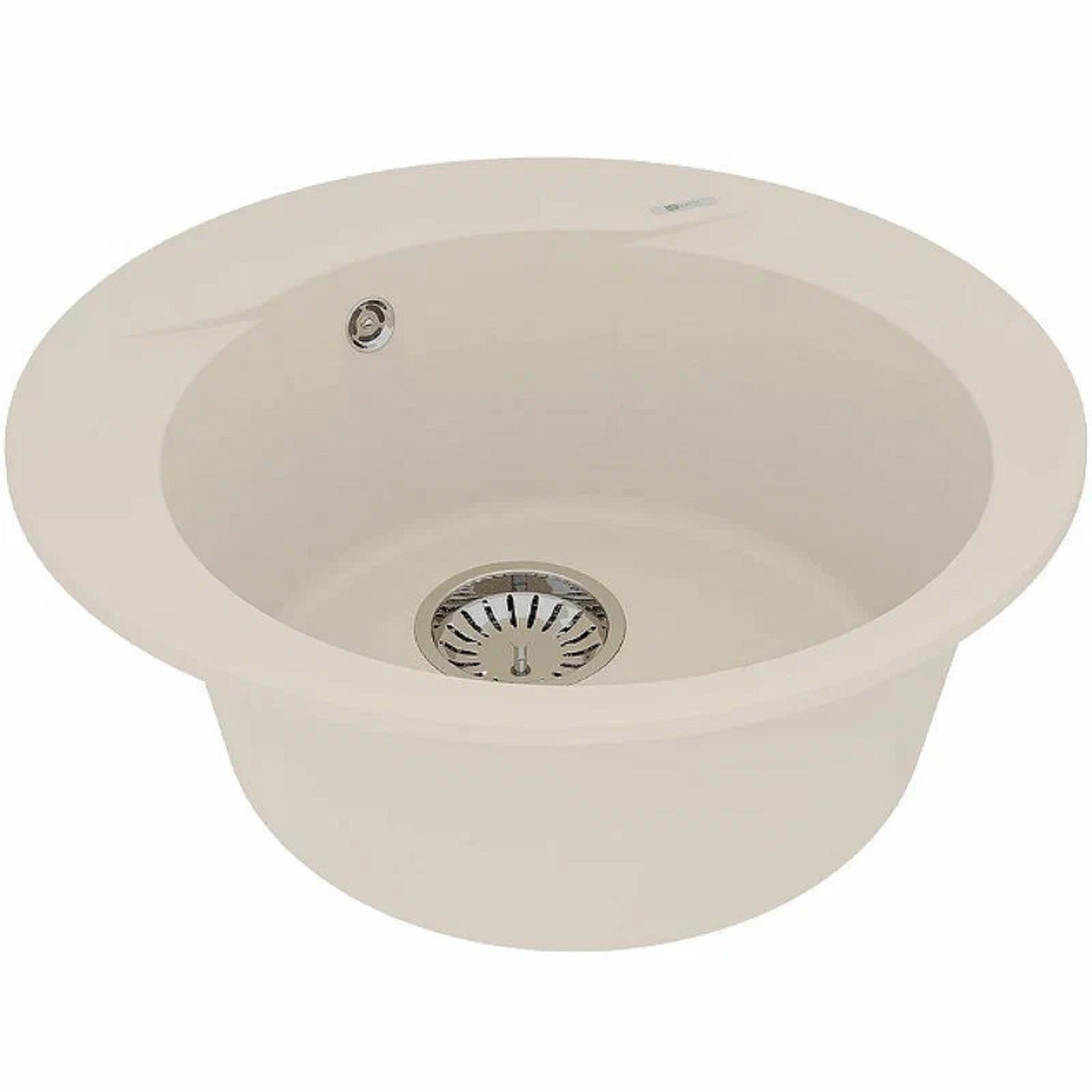 Мойка кухонная Lemark Sula 500 9910006, цвет шампань, круглая