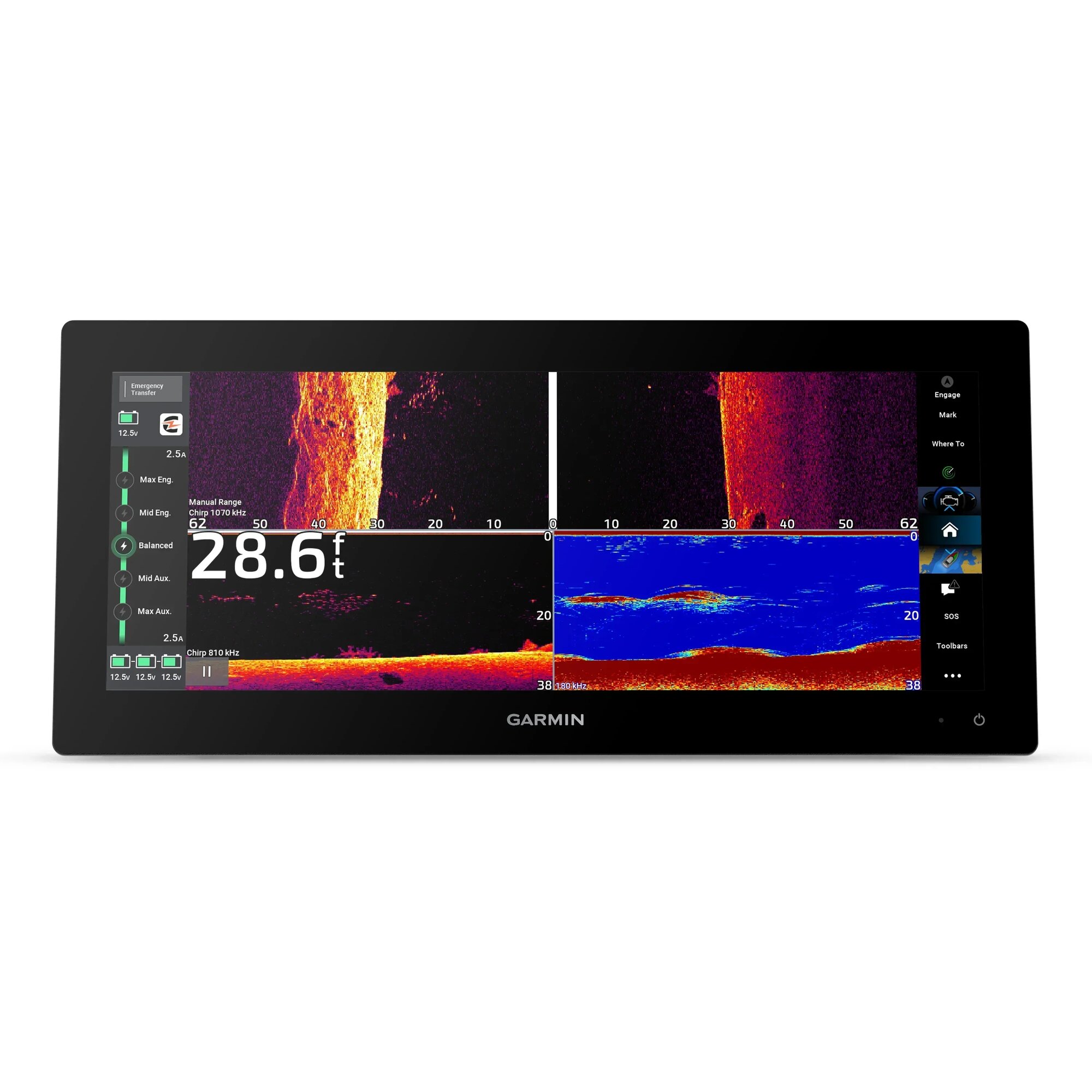 Морской картплоттер Garmin GPSMAP 1523xsv (010-03855-00), черный