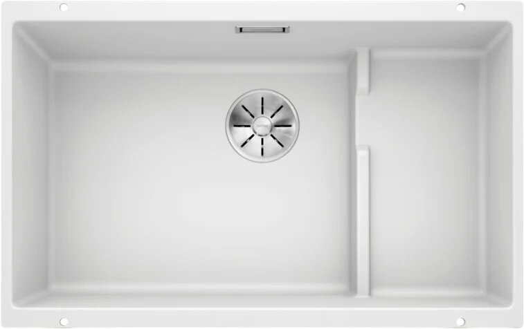 Мойка кухонная Blanco Subline 700-U Level 73x46, прямоугольная, мойка для кухни, белая, под столешницу, матовая