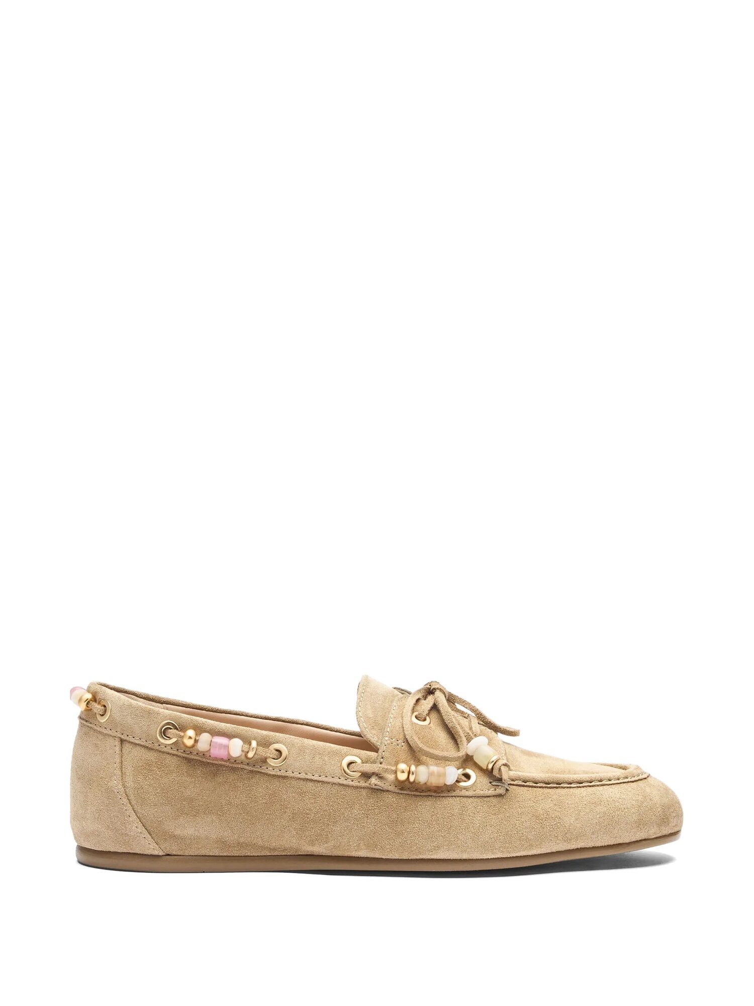 Лоферы Majorca Tinsley bead-embellished loafers