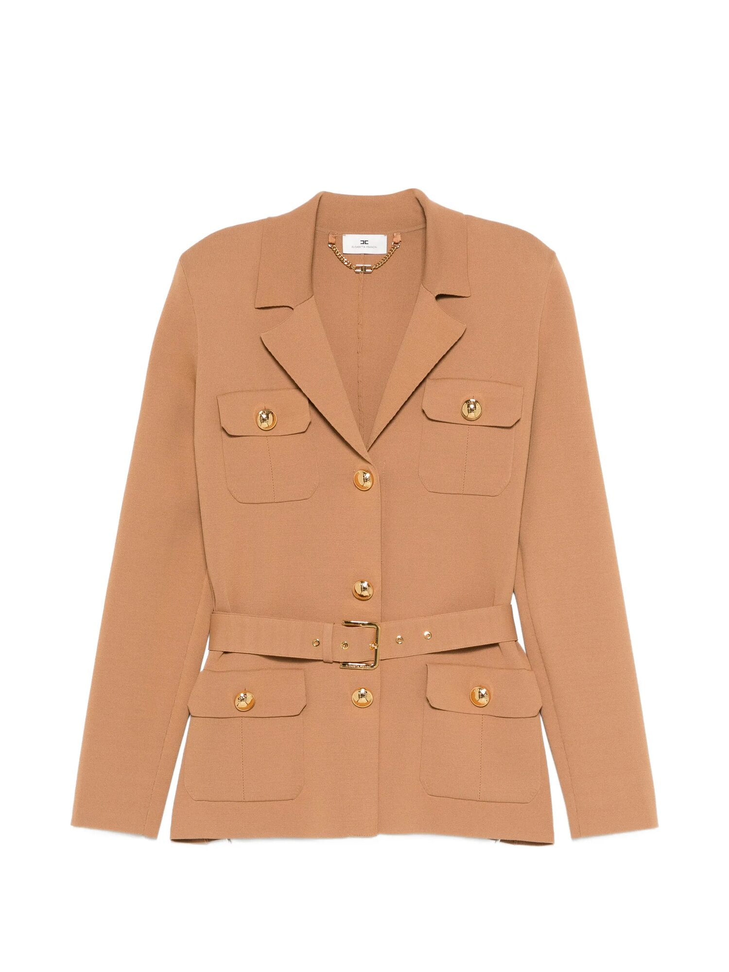 Куртка Button belted jacket