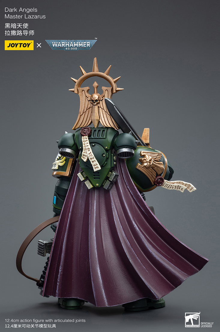 Подвижная фигурка JOYTOY Warhammer 40000 Dark Angels Master Lazarus