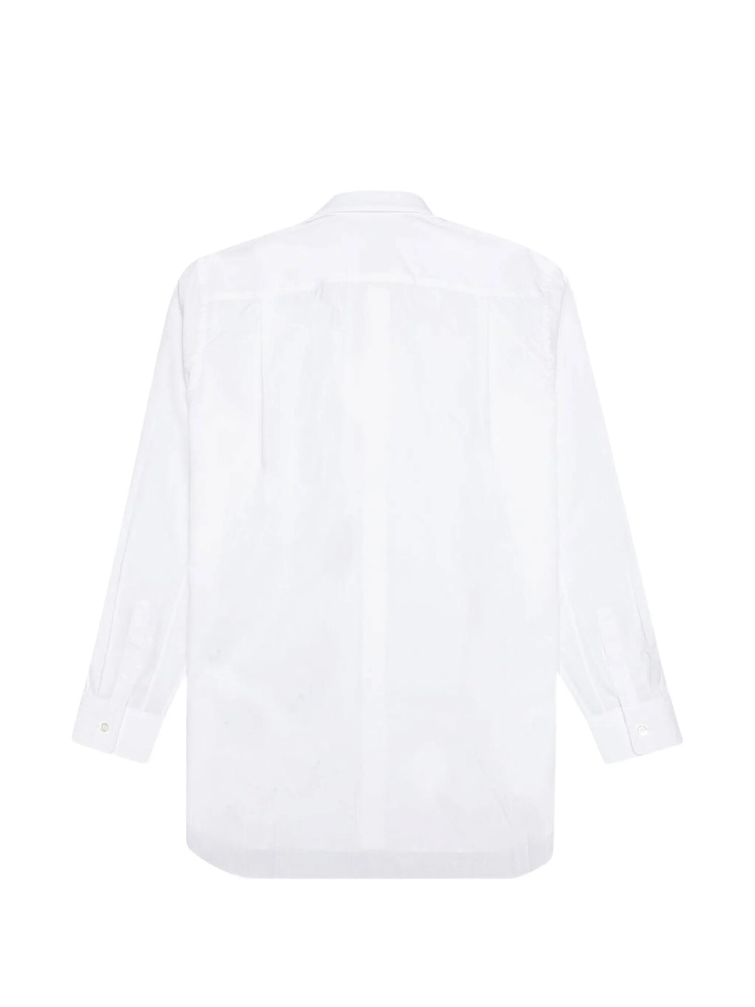 Рубашка COMME des GARCONS Heart patch shirt, размер 46, бежевый/белый — фото 1