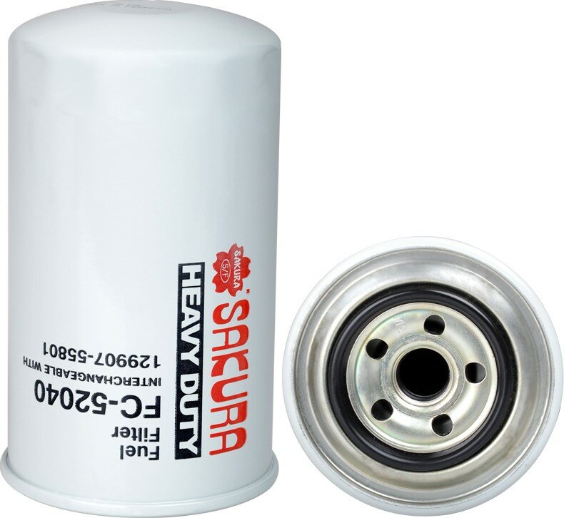 Фильтр топливный SAKURA FC52040 Sany Sy35 Xcmg Xe35U, Xe55D, Xe60, Xe60D, Xe60Da, Xe65D, Xe65Da, Xe80D, Yz18Jc