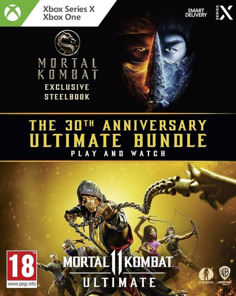 Игра Mortal Kombat 11 Ultimate Exclusive Steelbook (The 30th Anniversary Ultimate Bundle) Play and Watch для Xbox One (Русские субтитры)