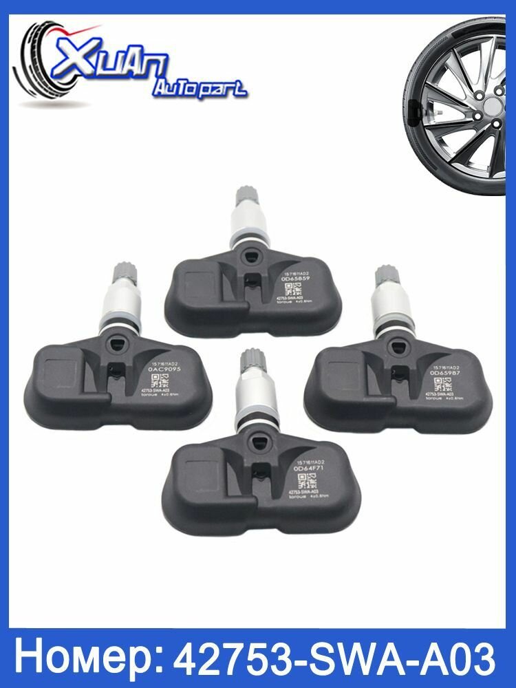 Датчик давления в шинах TPMS 315 МГц 42753-SWA-A03 для Honda CR-V Accord