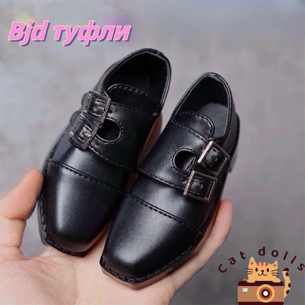 Bjd-туфли для куклы 9x 3.5см bjd, Мужская кожаная обувь, Аксессуар из волокна для повседневного использования