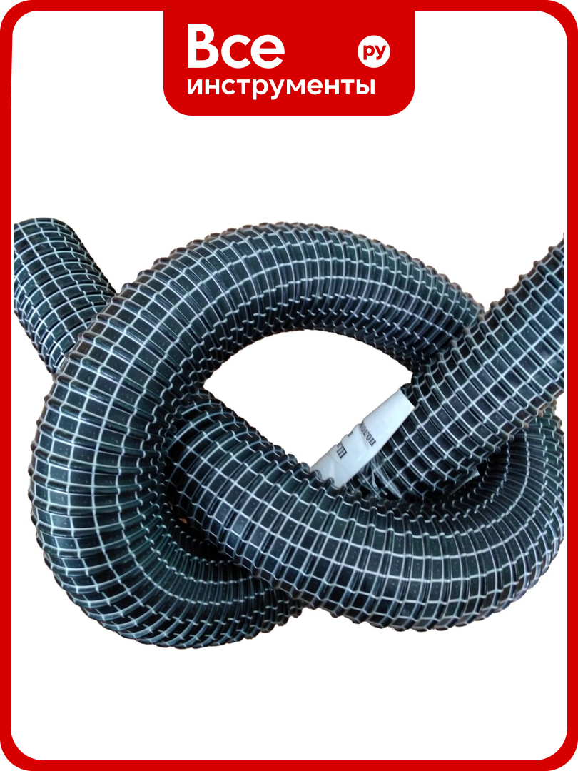Шланг для промышленного пылесоса Super Flex PVC-38/5 Black (38 мм; 5 м) TEX УФ-00035436 усиленной конструкции
