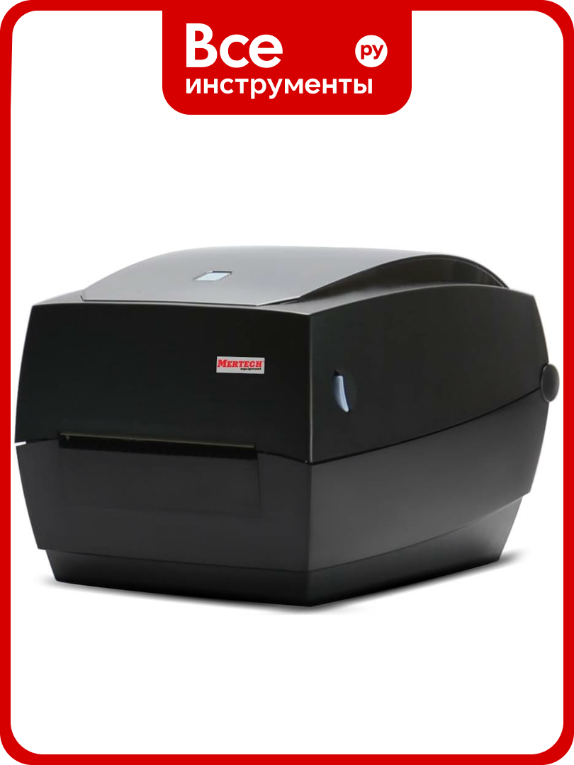 Принтер этикеток MERTECH TLP100 TERRA NOVA, 300 dpi, Ethernet, RS232, USB, black 4589, печати чеков и этикеток