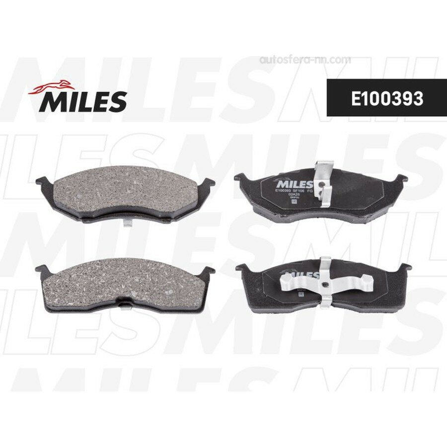 MILES E100393 Колодки тормозные CHRYSLER 300M/VOYAGER/DODGE CARAVAN пер. SemiMetallic