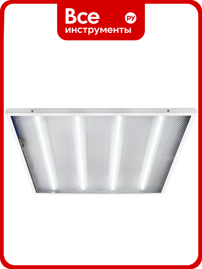 Светильник Jazzway светодиодный настенно-потолочный PPL 595/U-E1 PRISMA 36Вт 6500К с БАП 1час (кнопка "тест")