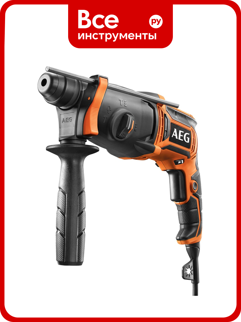Перфоратор AEG KH24IE, мощность 800Вт, SDS-Plus, кабель 4 м, кейс