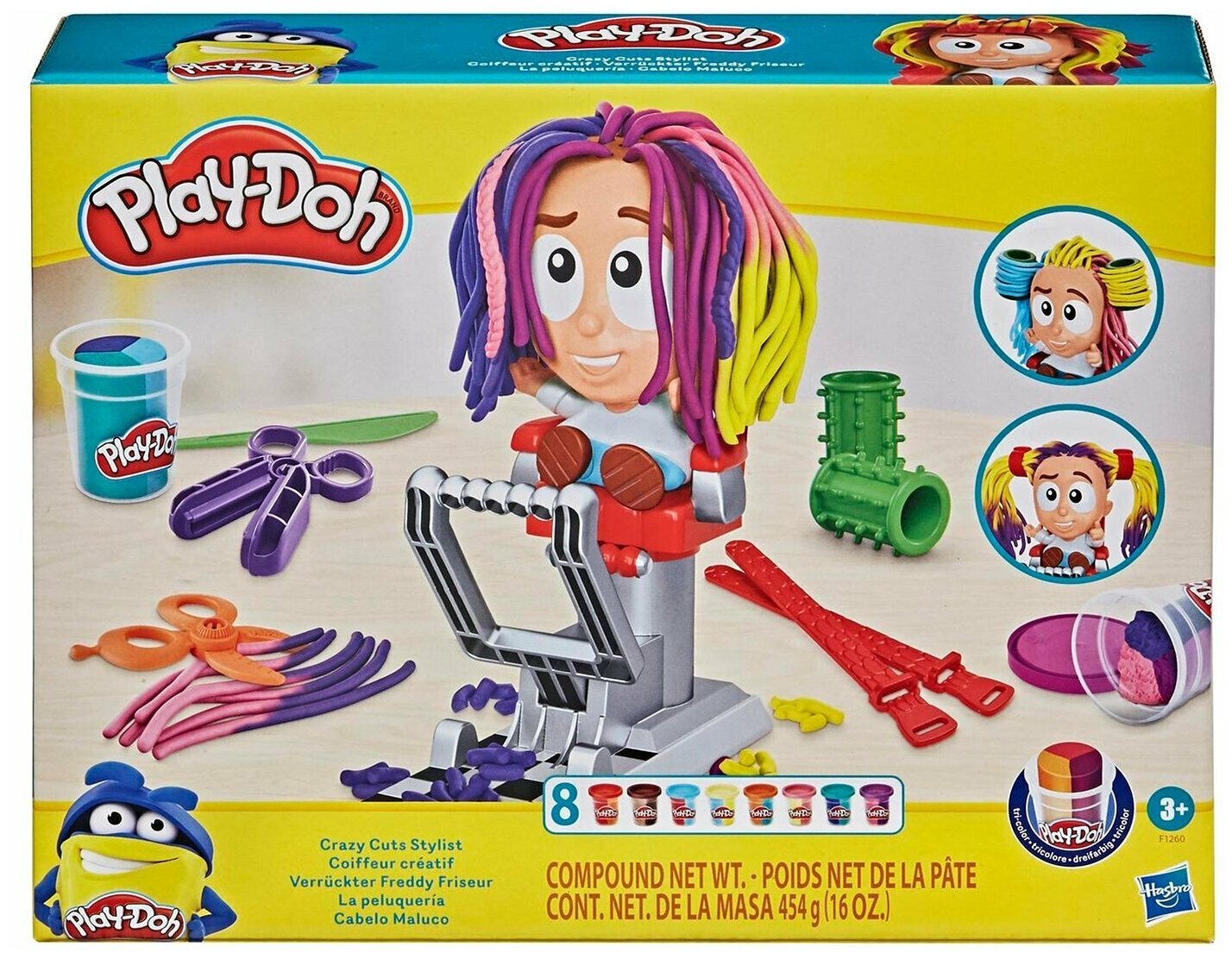 Масса для лепки Play-Doh Сумасшедшие прически (F1260)